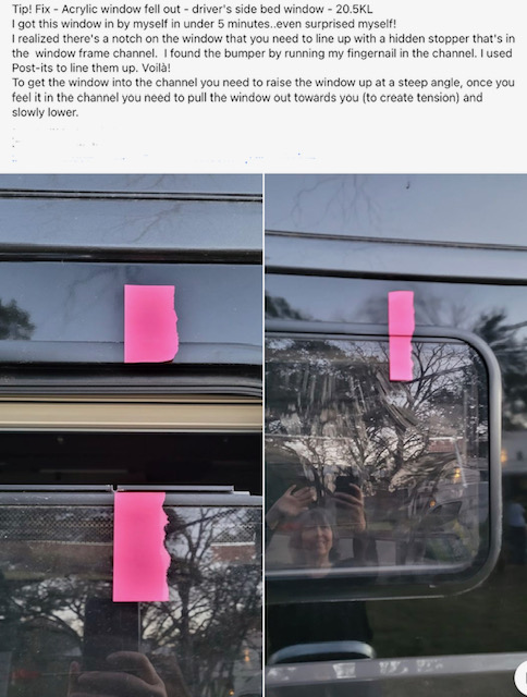 My Acrylic Awning Window Fell Out, How Do I Put It Back In? | TOWB